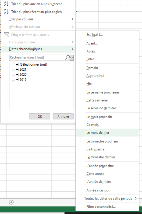 ᐉ Créer des filtres Excel pour ordonner mes résultats | SOS Excel