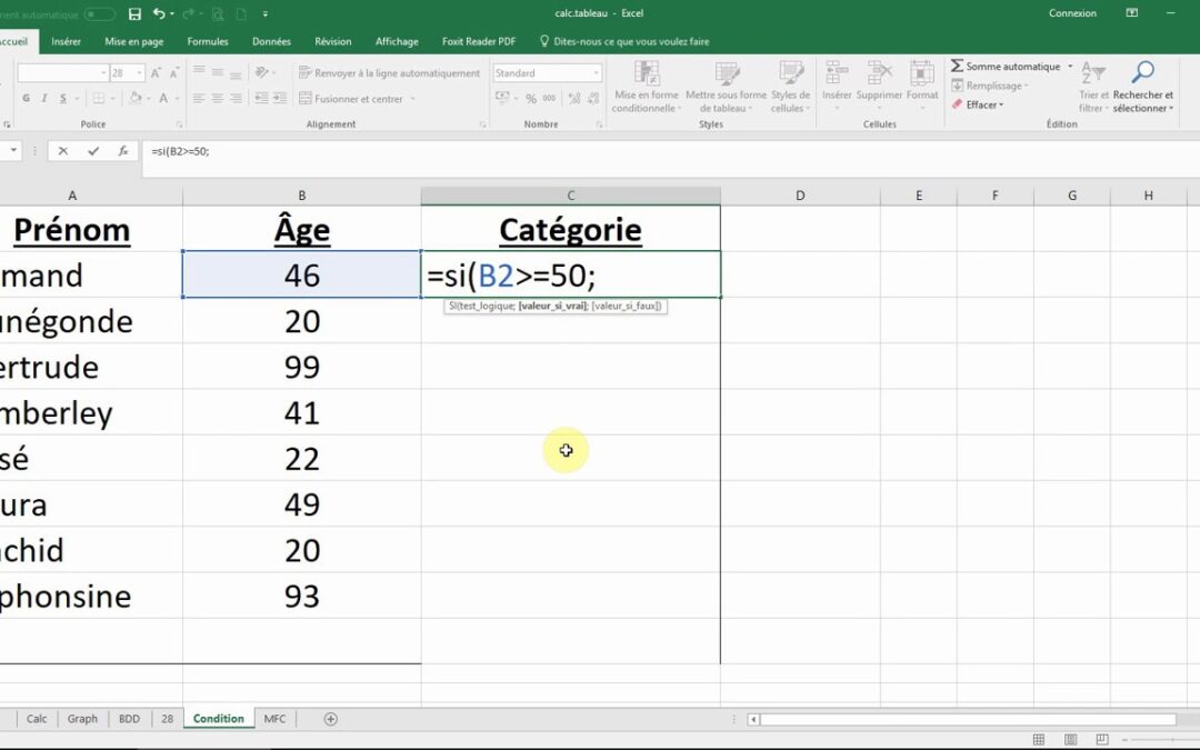 ᐉ Comment Utiliser La Fonction Si Dans Excel | SOS Excel