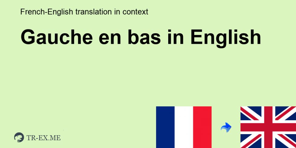 ᐉ Gauche, Gauchebs En Anglais | SOS Excel