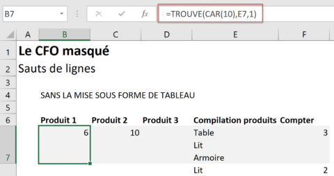 ᐉ Inserer Un Retour Chariot Dans Une Formule ? | SOS Excel