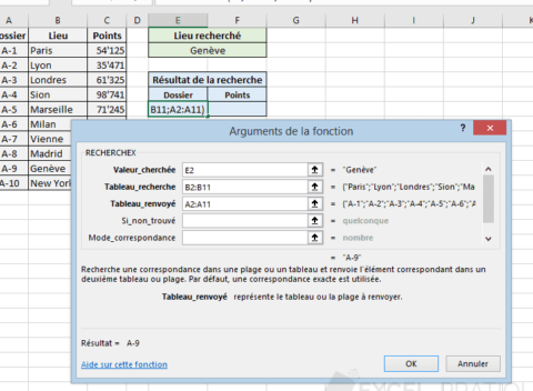 ᐉ Utiliser la fonction recherchex pour trouver des données plus ...